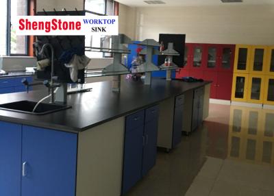 China Laboratory Solid Phenolic Resin Worktop Strong Acid Resistant Matte Surface for sale