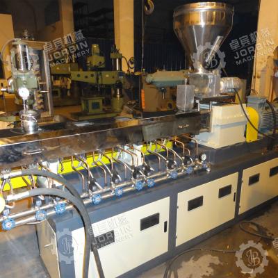 China PP PE mastbatch twin screw extruder machine/granulation machine/ pelletizing line for sale