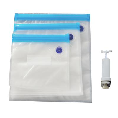 Cina BPA Free Food Vacuum Bag Reusable Plastic  With Air Valve  For Kitchen Food Storage in vendita
