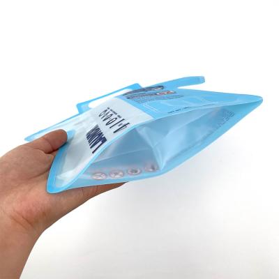 Cina Blue Matte Lamination Haft Transparent Child Resistant Mylar Bag 5 Gallon in vendita