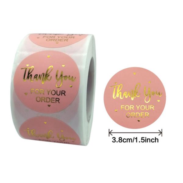 Quality Customized Mini Small Sticker Roll Logo Packing Label Thermal Stickers Labels for sale