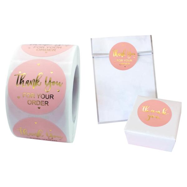 Quality Customized Mini Small Sticker Roll Logo Packing Label Thermal Stickers Labels for sale