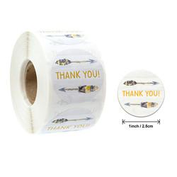 Quality Customized Mini Small Sticker Roll Logo Packing Label Thermal Stickers Labels for sale