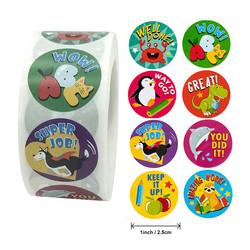 Quality Customized Mini Small Sticker Roll Logo Packing Label Thermal Stickers Labels for sale