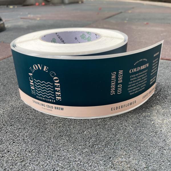 Quality Biodegradable Waterproof Custom Printed Writing Paper Material Packaging Labels Stickers for sale