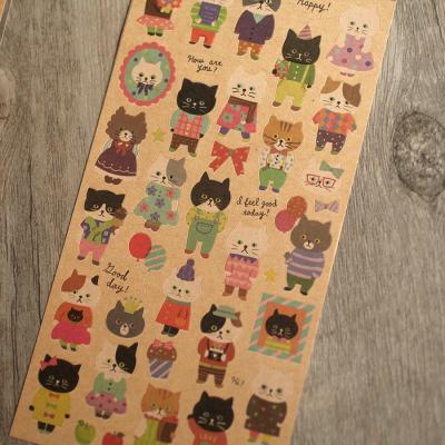 Cina Hot Sale Custom Shaped Animal Printing Desig Paper Sticker Sheet in vendita