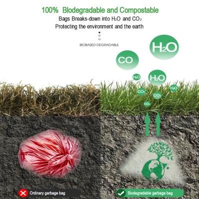 Cina Good Smell Scented Biodegradable Pet Waste Compostable Dog Poop Bag With Handle in vendita