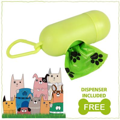 Cina Compostable Biodegradable Plastic Bag Corn Starch For Pet Trash With Dispenser in vendita