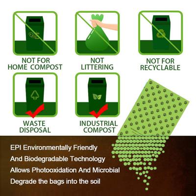 Cina Printing Black Compostable Scented Eco Friendly Pet Garbage Bag  23*33CM in vendita