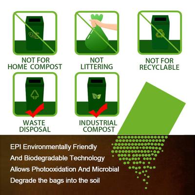 Cina Black Biodegradable Plastic Bag Cornstarch Based Scented For Pet Waste Dog Poop With Dispenser in vendita