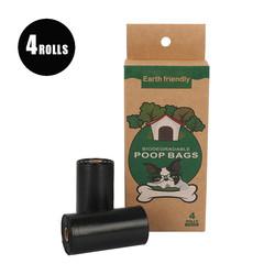 Cina Black Biodegradable Plastic Bag Cornstarch Based Scented For Pet Waste Dog Poop With Dispenser in vendita