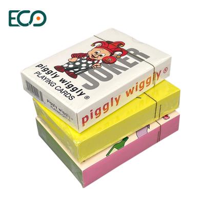 Cina Luxury Plastic Playing Game Card Waterproof PVC Material Kid Study Card in vendita