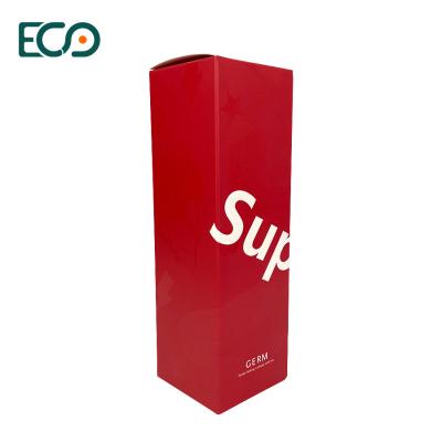 China Custom Recyclable Cardboard  Water Cup Package Printing Long Luxury Candle Jar Paper Box With Logo à venda