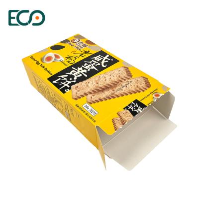 China Custom High Quality Food Biscuit Cake Small Recyclable White Cardboard Paper Packaging Boxes With Printing à venda