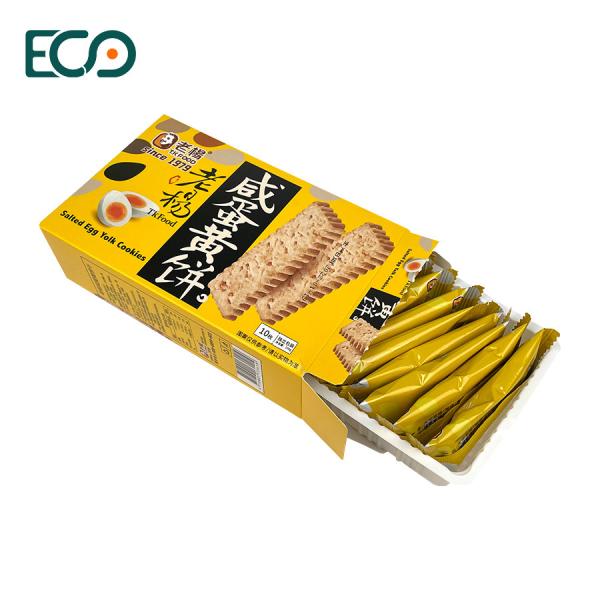 Quality Custom High Quality Food Biscuit Cake Small Recyclable White Cardboard Paper for sale