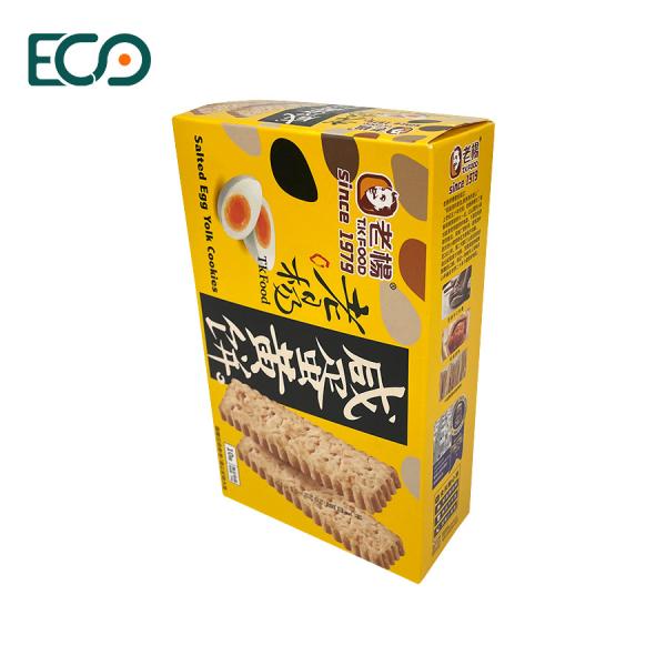 Quality Custom High Quality Food Biscuit Cake Small Recyclable White Cardboard Paper for sale