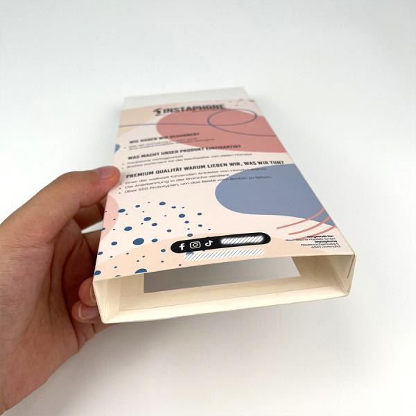 Quality Custom Design Sliding Paper Box For Mobile Phone Case Packaging With Clear for sale