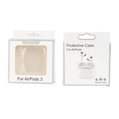 Cina White Cardboard Thin Paper Box For Air Pods 1/2 Earphone Packaging Box in vendita