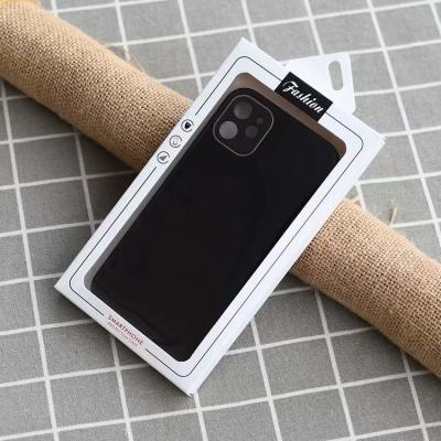 China Custom Logo Small Eco Friendly Kraft Craft White Card Paper Packaging Boxes For Phone Case à venda