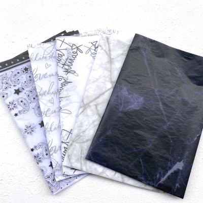 China Cartoon Pattern Printing Plain Soft Tissue Paper Packaging For Clothing Shoes Box for sale