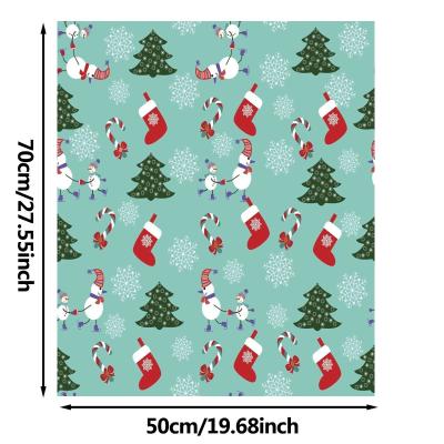 Cina Black Navy Blue Wrapping Tissue Paper Birthday Christmas Snowflake Printing Gift Wrapping Paper Packaging in vendita