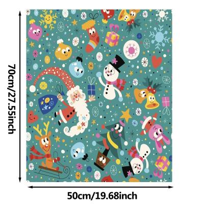 Cina Black Navy Blue Wrapping Tissue Paper Birthday Christmas Snowflake Printing Gift Wrapping Paper Packaging in vendita