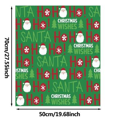Cina Black Navy Blue Wrapping Tissue Paper Birthday Christmas Snowflake Printing Gift Wrapping Paper Packaging in vendita