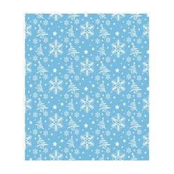 Cina Black Navy Blue Wrapping Tissue Paper Birthday Christmas Snowflake Printing Gift Wrapping Paper Packaging in vendita