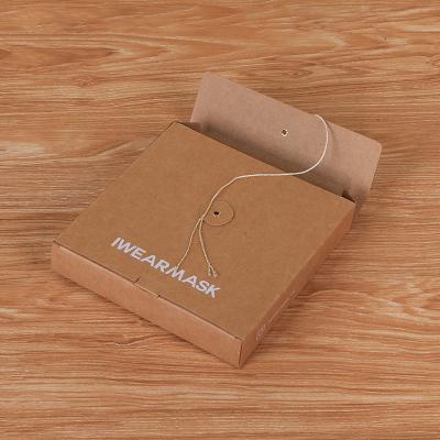 Cina Custom Logo 7*9*3 Kraft Cardboard Mailer Eco Friendly Rope Winding Box Mail Packing Envelop For Phone Case in vendita