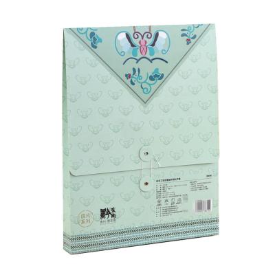 China Custom Logo Stamp Book File Rigid Cardboard Mailer Pink Printing Clothing Shipping Package Envelop for sale