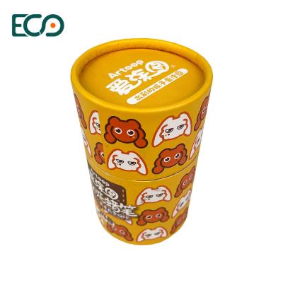 China OEM Candle Cylinder Tube Box Recycled Custom Printed Rounded Paper Box Te koop