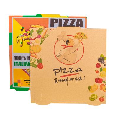 中国 Wholesale Custom Mailer Pizza Box Corrugated Mooncake Paper Boxes  Brown Kraft Packaging Cardboard Shipping Fast Food Box 販売のため