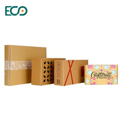 Cina Custom Mail Shipping Box Brown Craft Kraft Paper Box in vendita
