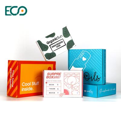 中国 Custom Rainbow Color Printing Corrugated Box Silver Holographic Paper Box for Gift Packaging 販売のため