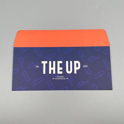 China Custom Logo Printing Protective Cardboard Envelopes Business Blue Color Gold Stamping for sale
