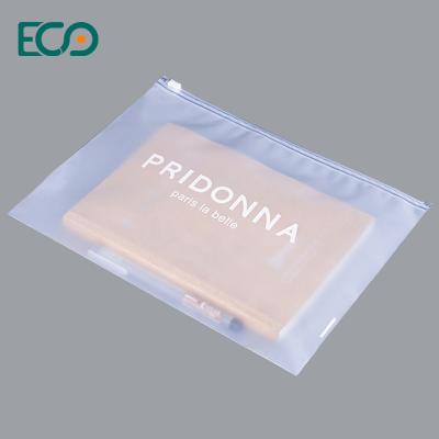 Cina Recycle Garment Plastic Ziplock Bag  Matte Underwear Shipping Bag in vendita