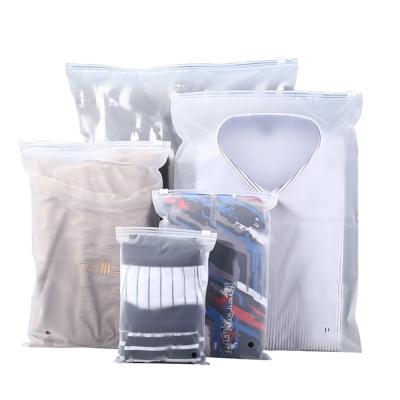 China Low MOQ Frosted PE Bag Eco Friendly Recyclable  For Clothing Packaging Storage for sale