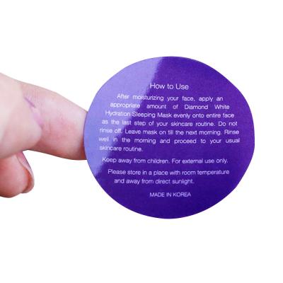 China Customized Printing Plain Sticker Paper Label For Small Bottle for sale