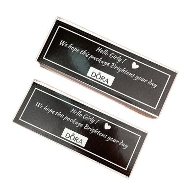Cina Self Adhesive Professional Custom Logo Label Business Small Black Logo Sticker in vendita