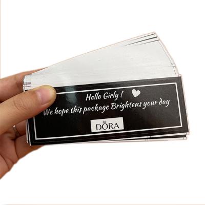 Cina Self Adhesive Professional Custom Logo Label Business Small Black Logo Sticker in vendita