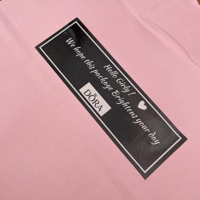 Cina Self Adhesive Professional Custom Logo Label Business Small Black Logo Sticker in vendita