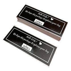 Cina Self Adhesive Professional Custom Logo Label Business Small Black Logo Sticker in vendita