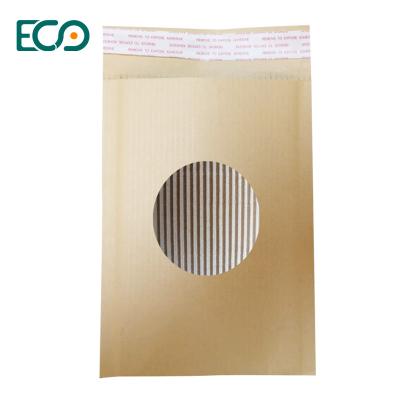 China Low MOQ Custom Print Brown Shockproof Eco Friendly Biodegradable Kraft Mailer Envelope Honeycomb Kraft Mailer for sale
