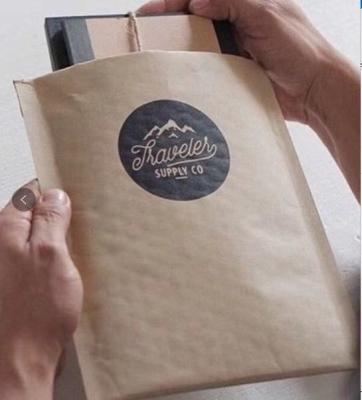 China custom 100% biodegradable Natural Brown Kraft paper Bubble Mailers padded Envelopes with honeycomb paper pad Te koop