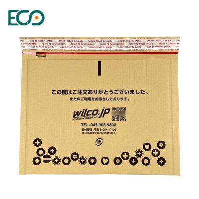 Cina Wholesale Brown Eco Friendly Padded Paper Envelope Environmental Biodegradable Poly Mailer Bag Bubble Mailer Paper in vendita