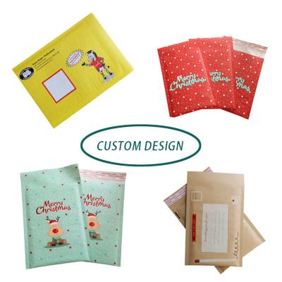 Cina Compostable Personalised Paper Kraft Bubble Mailer Padded Envelopes With Logo Printing in vendita