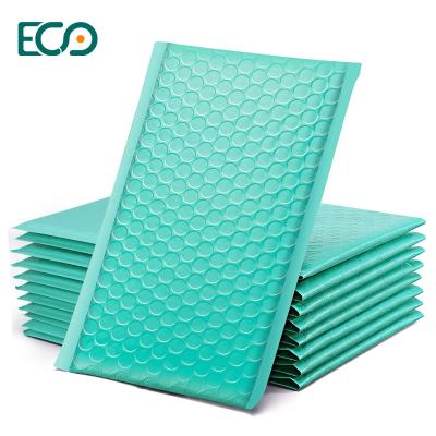 Cina Factory Special Design Logo Self Seal Mint Green Biodegradable Compostable Shipping Envelope Bubble Mailer in vendita