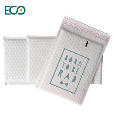 中国 Large Mailing Bags Printed Custom Mailing Envelopes Sakura Cherry Blossom Pink Poly Bubble Mailer with Leaf 販売のため
