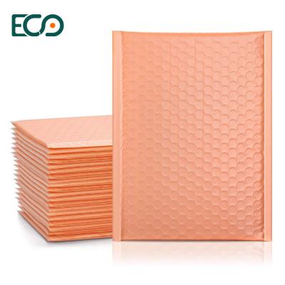 Cina Custom Printing A3 Padded Envelopes Naked Pink Peach Bubble Mailer Orange Poly Mailing Bags with Logo Design in vendita