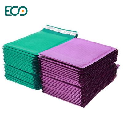 China Low Moq Custom Printed Self Seal Green Padded Envelope Courier Packaging Ecobag Bubble Air  Wrap Mailer For Shipping for sale